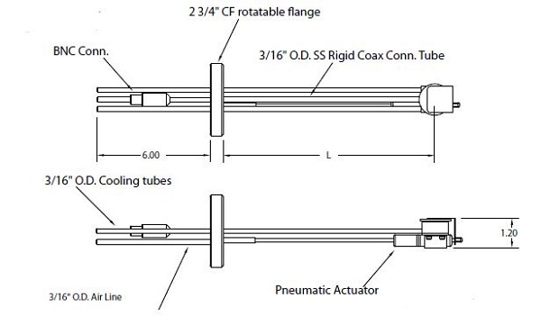 Bakeable Sensorhead Single - Sensor Heads - Hositrad Holland B.V.