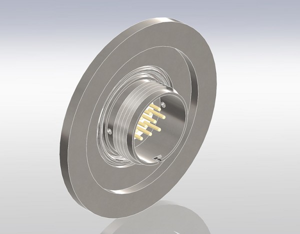 Multipin Connector, Circular Double Ended, ISO-KF Flange - Double - MIL