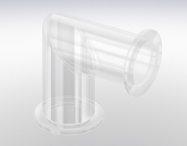 KF Elbow 90° - Glass/Quartz - Elbows - Hositrad Holland B.V.