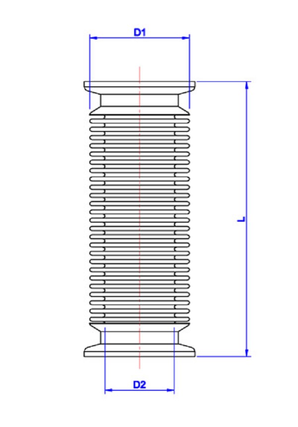 Hydraulically Formed Flexible Coupling - Short Bellow - Flex Hoses - Ho