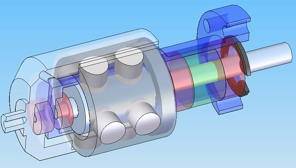 Mechanicial Feedthrough, UHV Magnetic Rotary Feedthrough - Mechanical F
