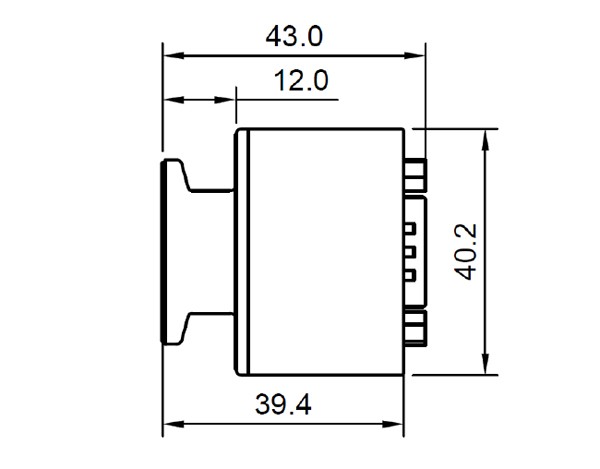 HVPM-5 transducer, DN16KF, RS-485, Std. - Vacuum Measurement - Hositrad